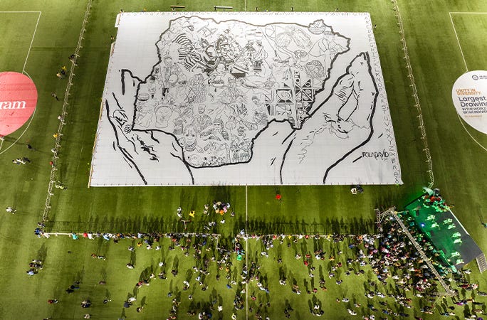 Nigerian visual artist receives confirmation of his 'world largest ...