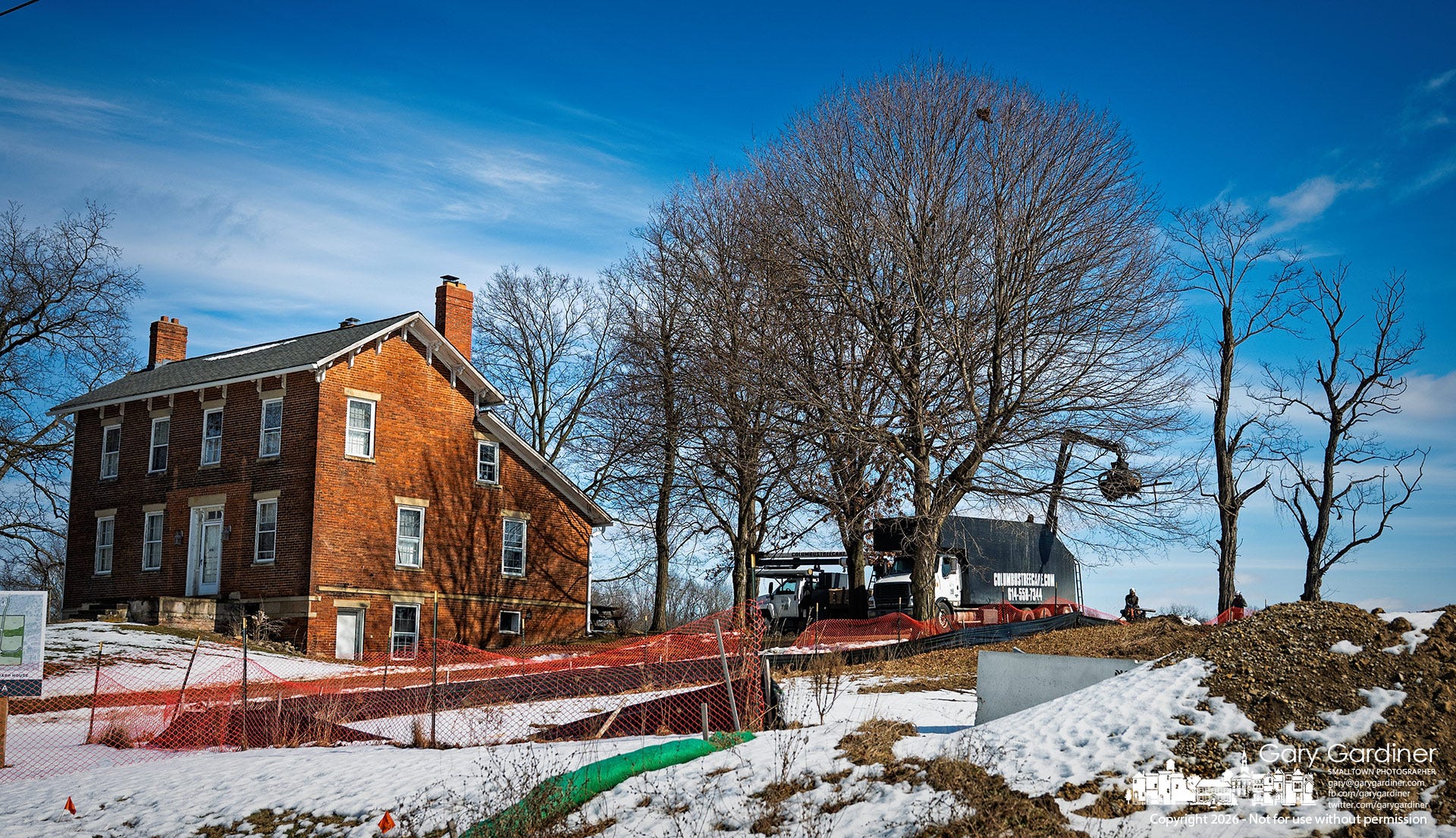 Tree Removal Marks Latest Step in Preserving Historic Sharp House