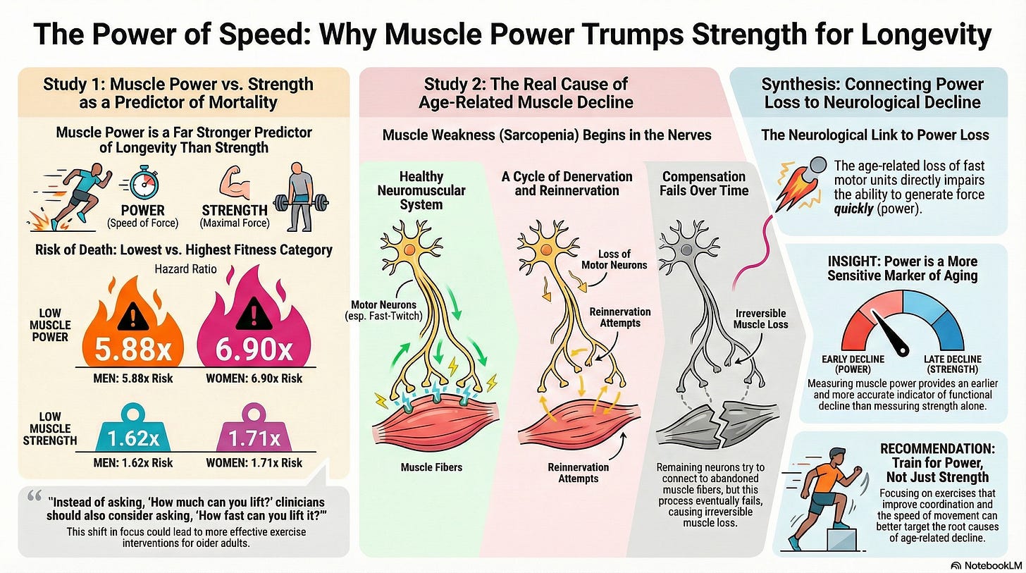 Muscle Power and Neuromuscular Integrity: Key Determinants of Longevity