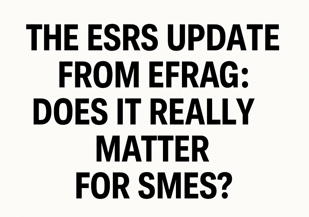 The ESRS Update from EFRAG: Does It Really Matter for SMEs?