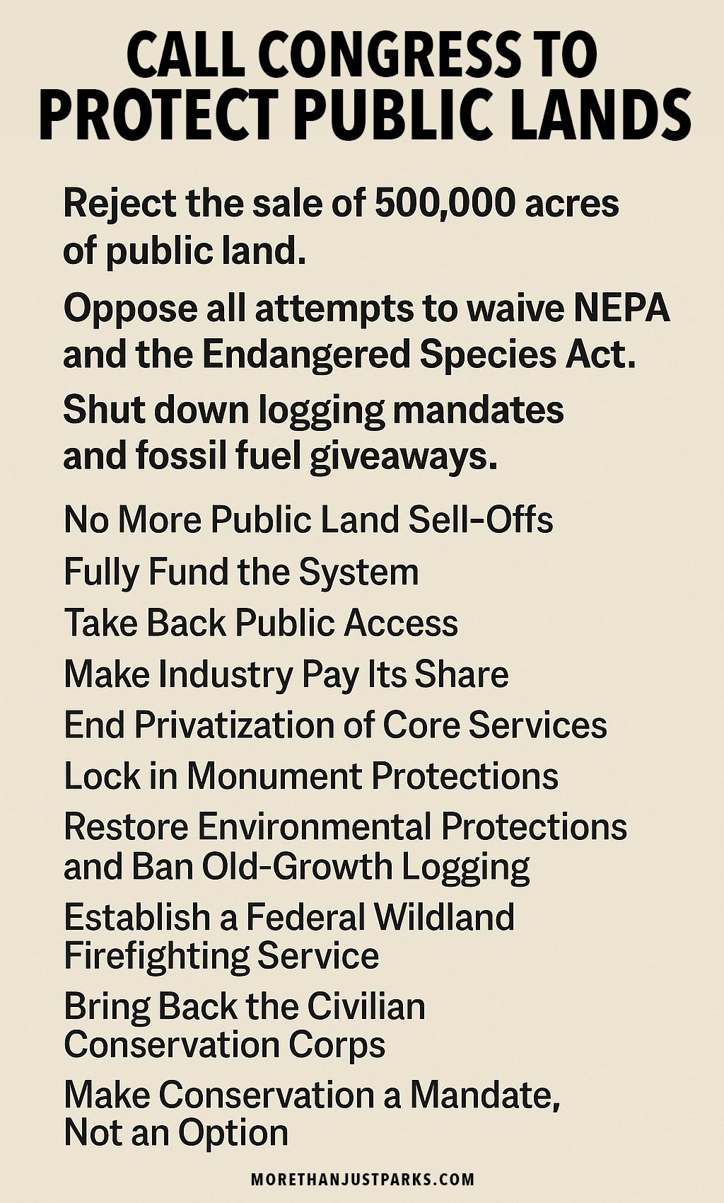 Call Congress. Say This.