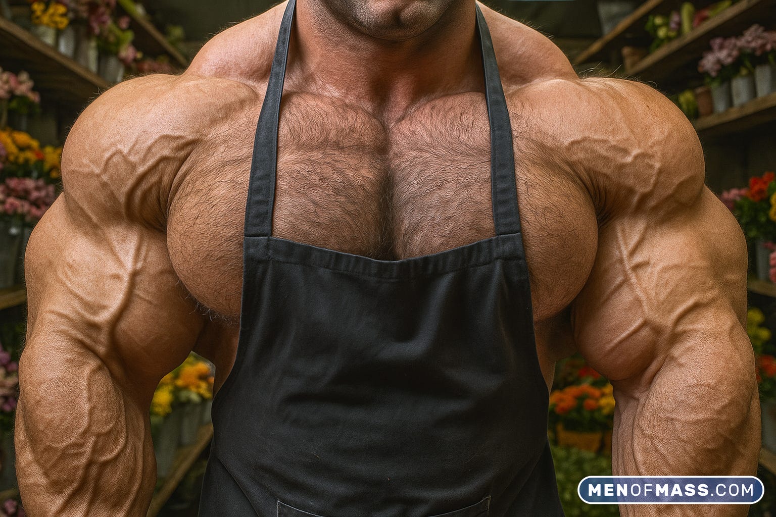 The flower shop, where things grow. - by Mike Muscles
