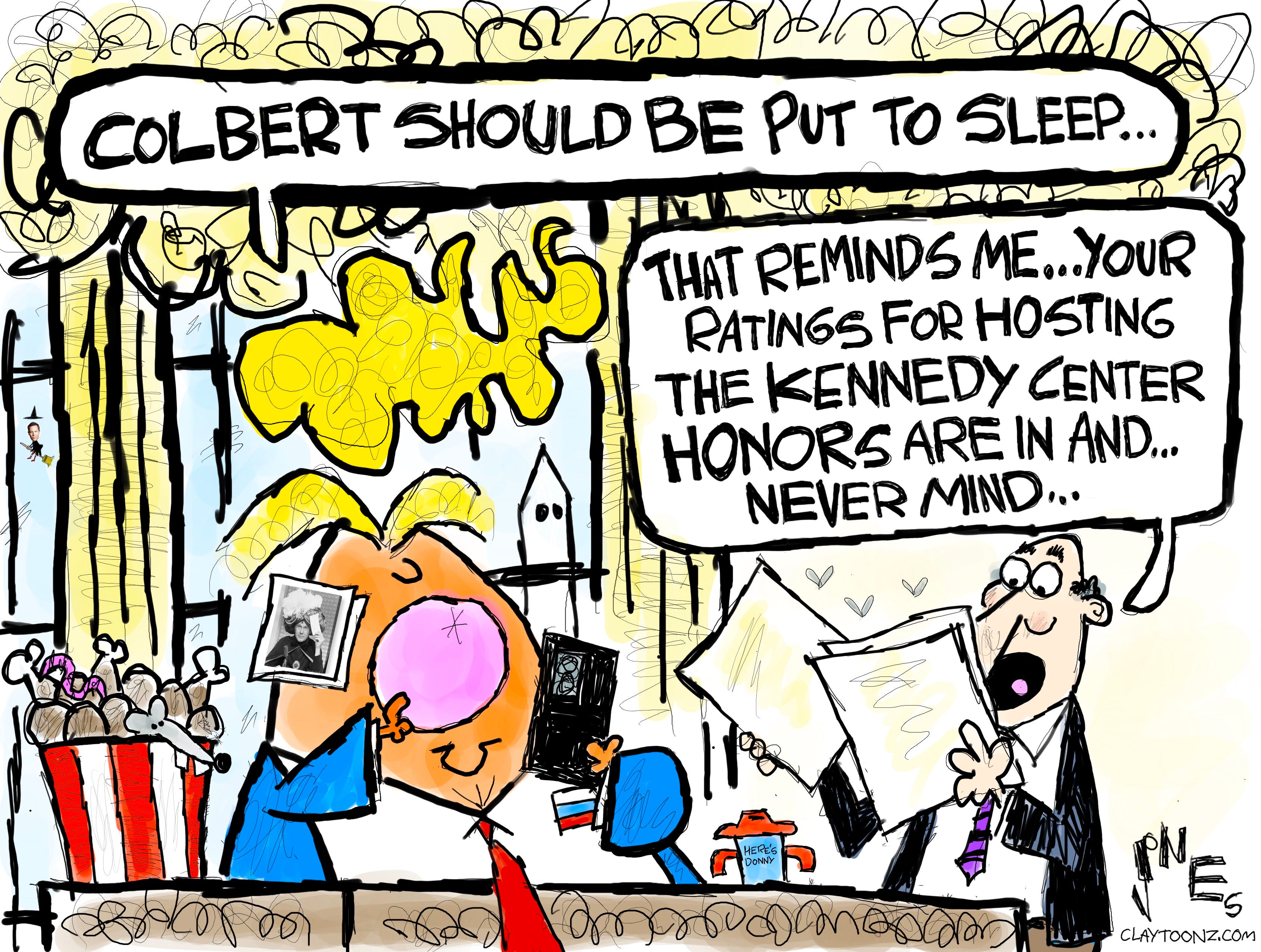 Sleepy Ratings Trump - by Clay Jones - Claytoonz