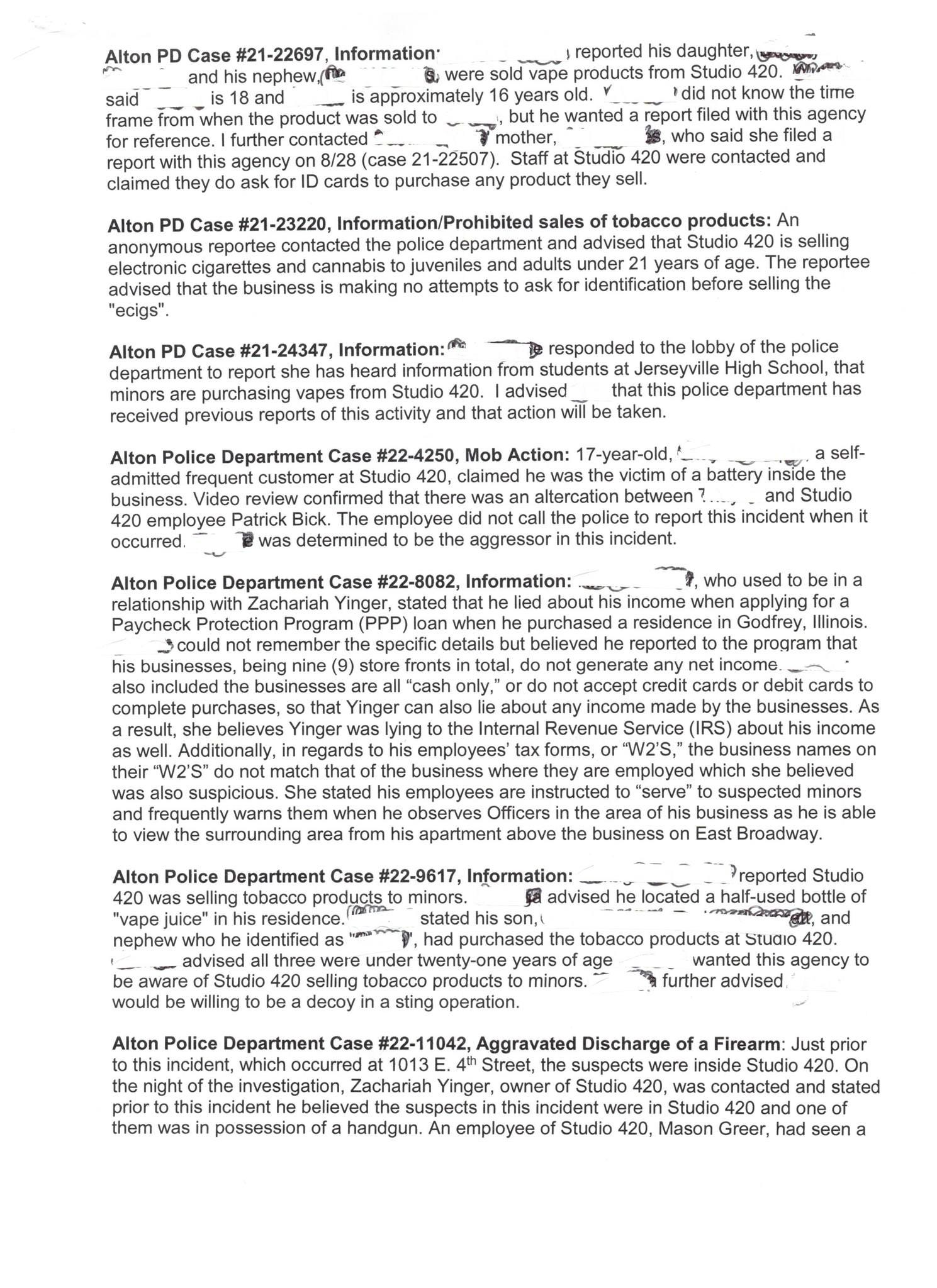 Zach Yinger charged with a felony - by Cory Davenport