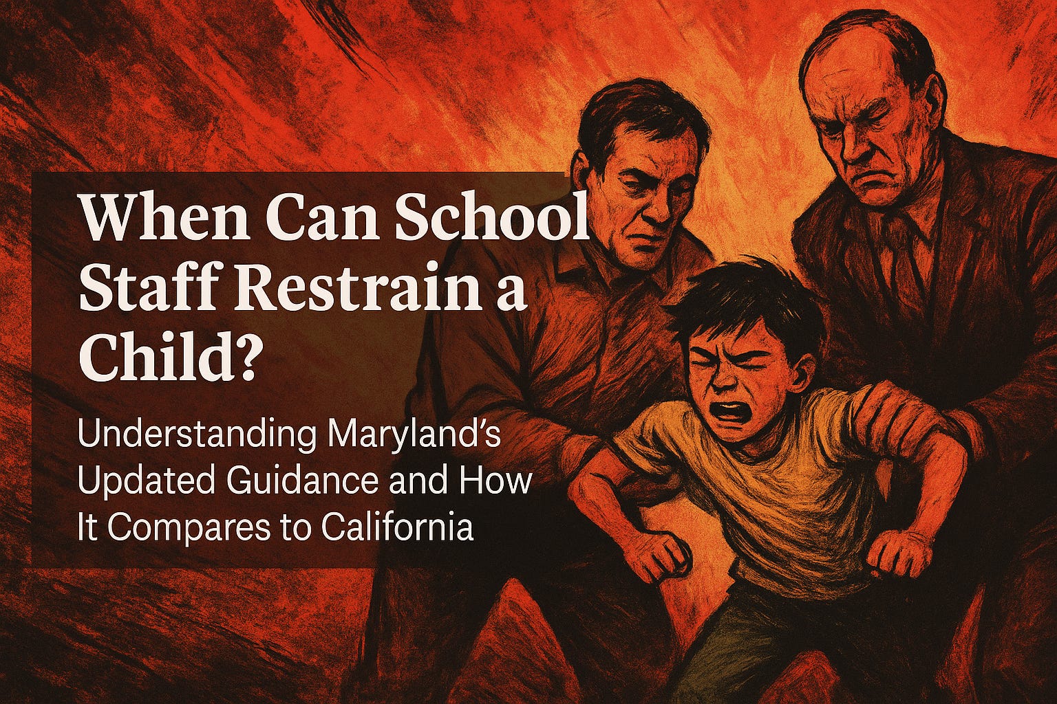 When Can School Staff Restrain a Child? Understanding Maryland’s ...