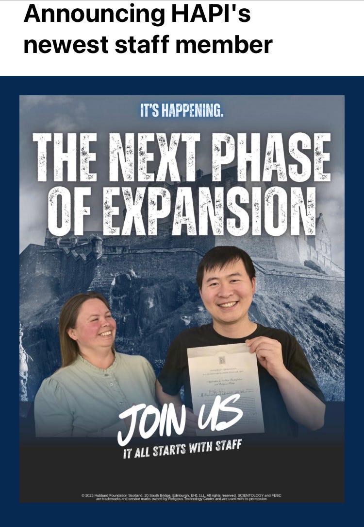 Hit superhuman level in Scientology? Time to pat yourself on the back ...