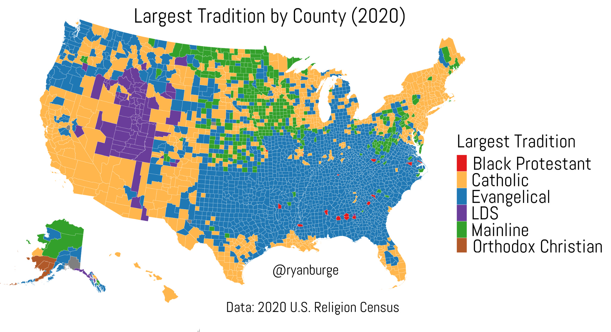 Where the Evangelicals Are (And Where They Aren’t)