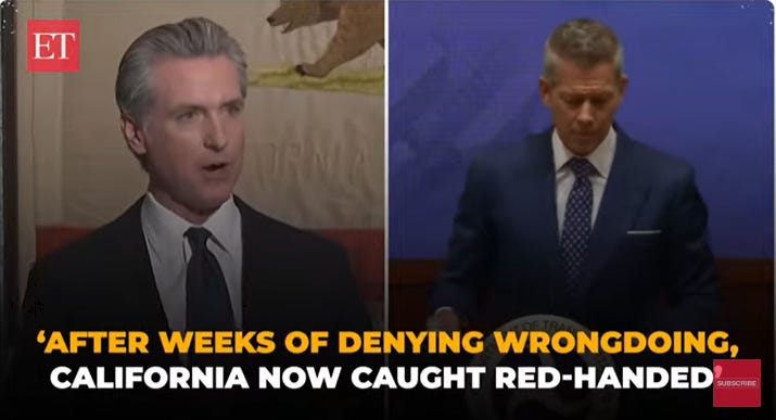 GOVERNOR NEWSOM DOPPELGANGER CAUGHT REDHANDED: President Trump’s ...