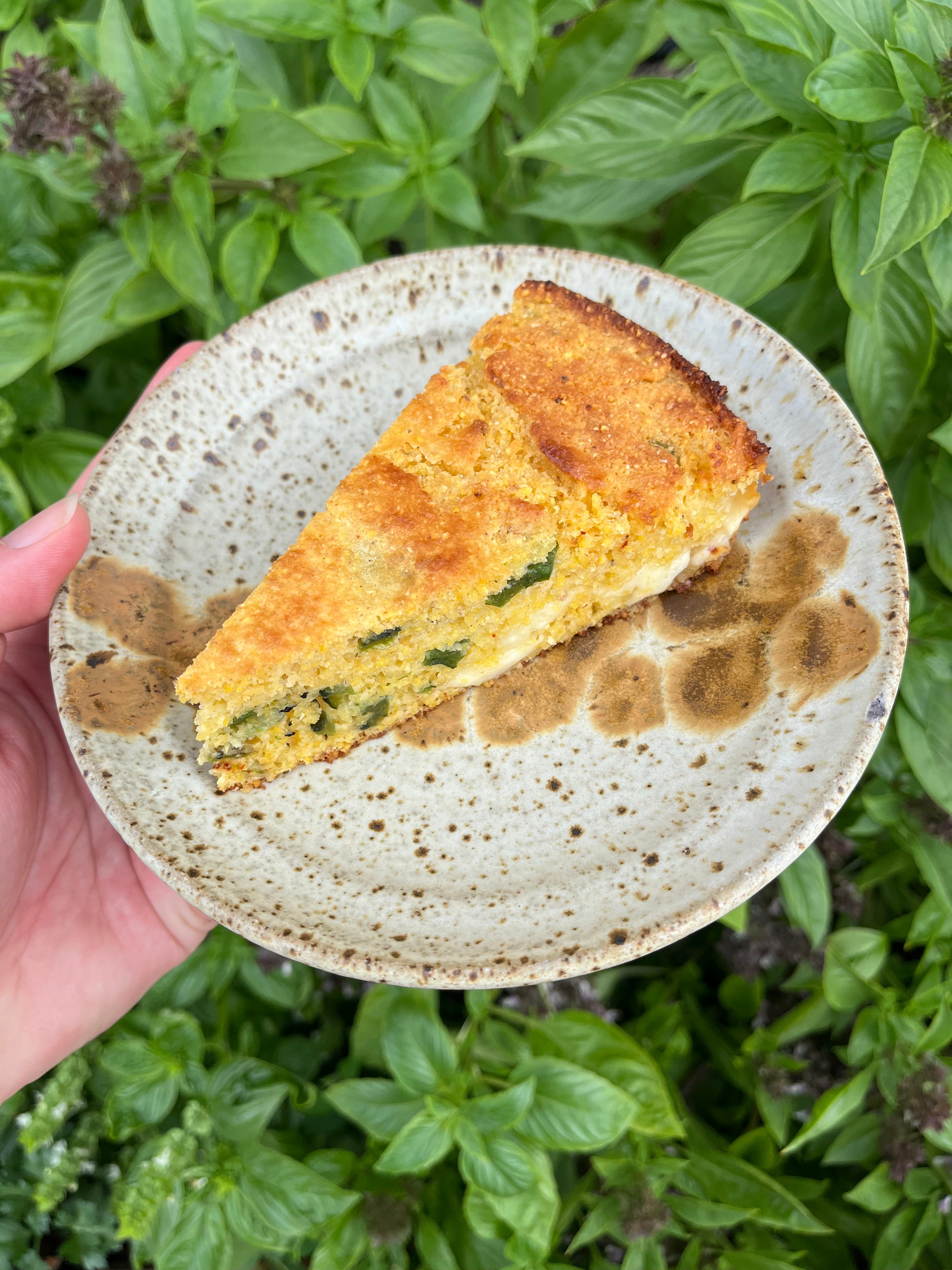 KP+: Smoky Poblano Cheddar Cornbread