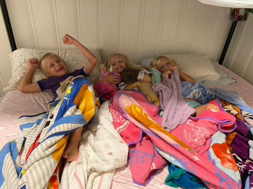 ROOM SHARING WITH FOUR KIDS - by Kate Strickler