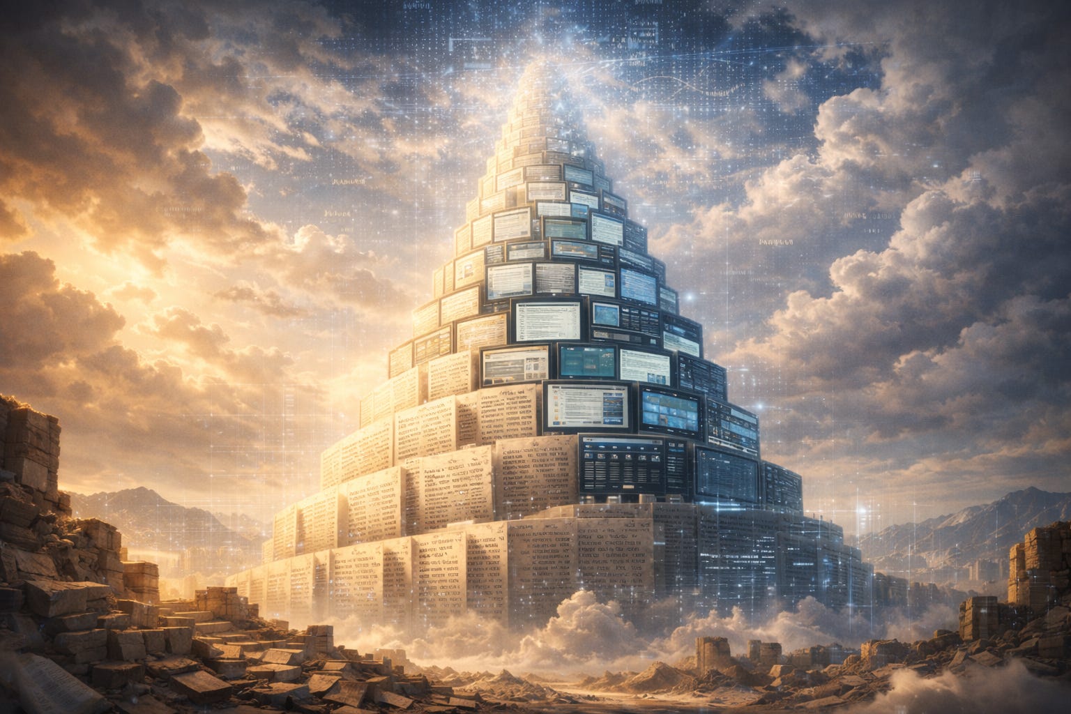 The Tower of B[A.I.]bel is a Flawed Building of our own Faulty Design
