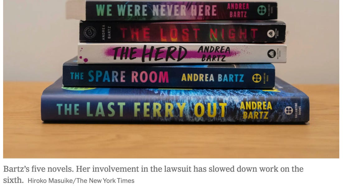 Why I sued Anthropic - Andrea Bartz: Get It Write