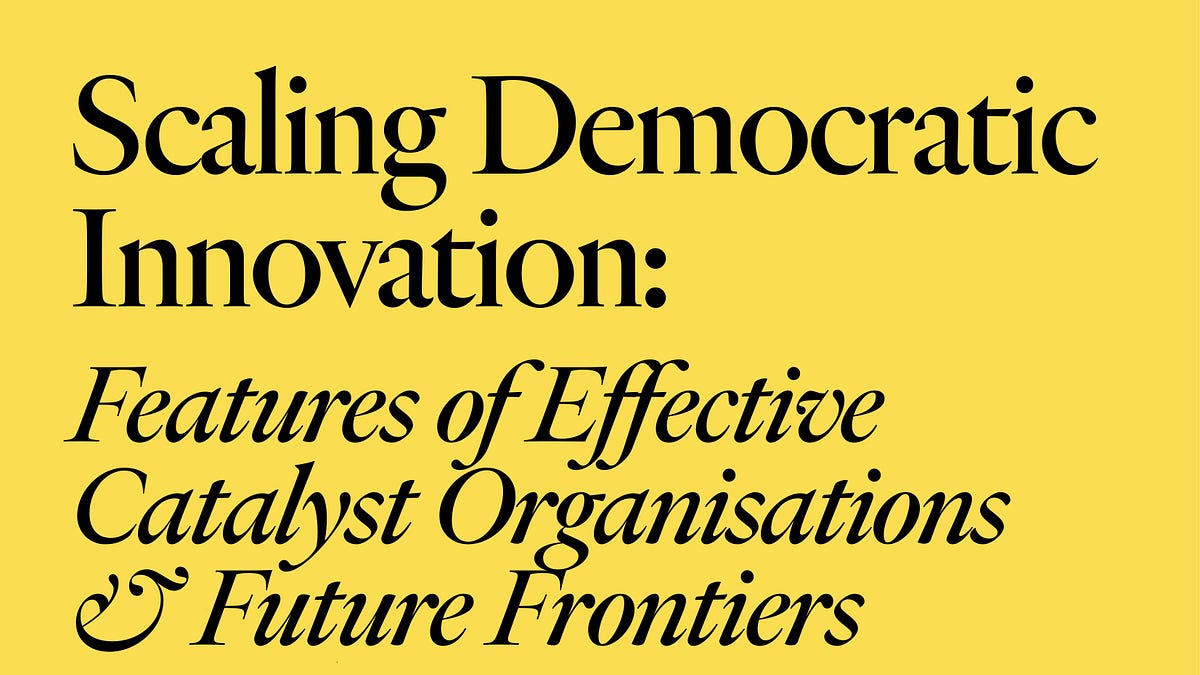 Highlights from our “Scaling Democratic Innovations” launch