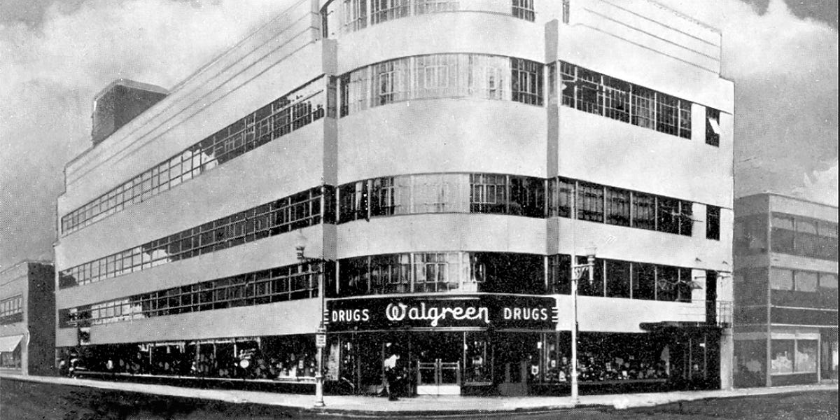 Walgreens Building on Flagler Street - by Casey Piket