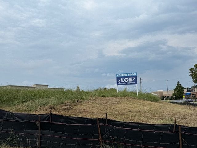 LGE exiting Martha Berry office; GP credit union on the way. Academy ...