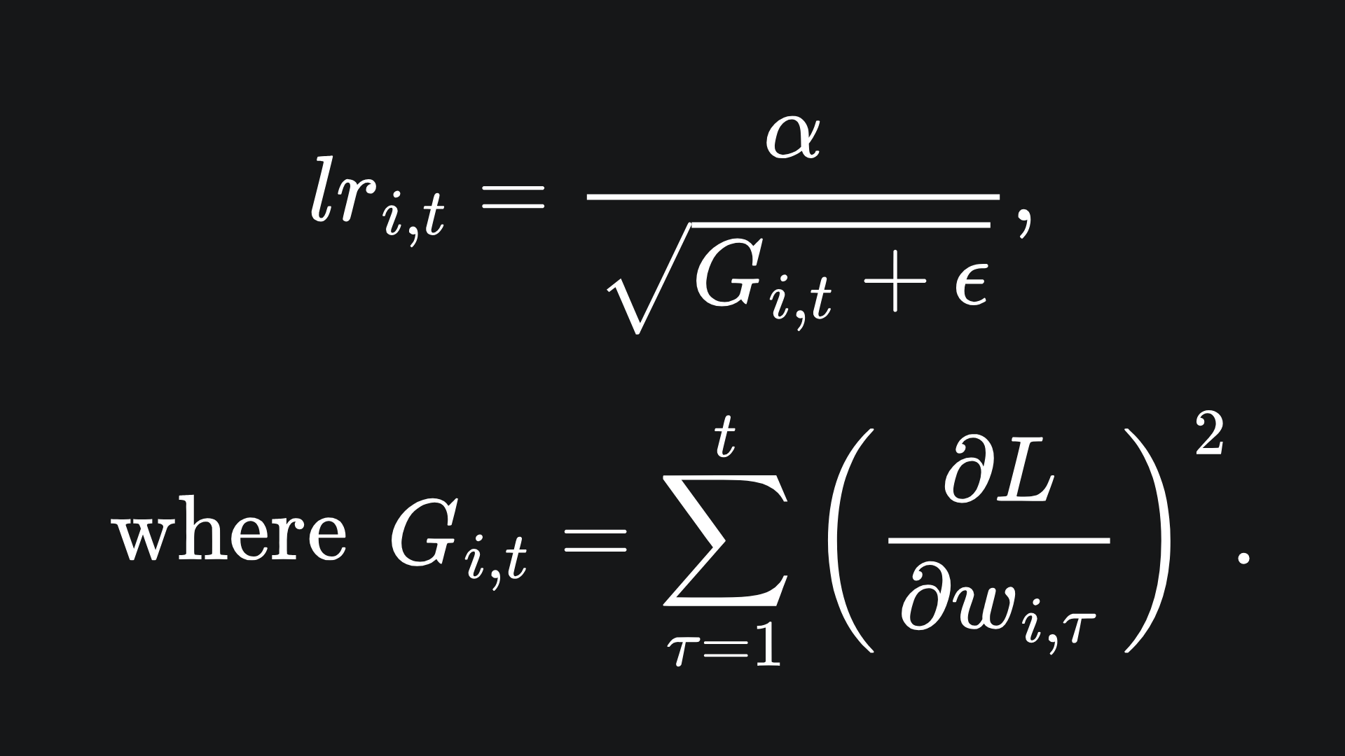 Adaptive learning rates for gradient descent