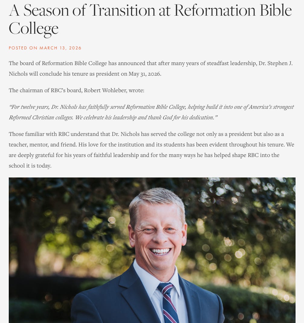 Investigating David Zima, Stephen Adams, and Reformation Bible College