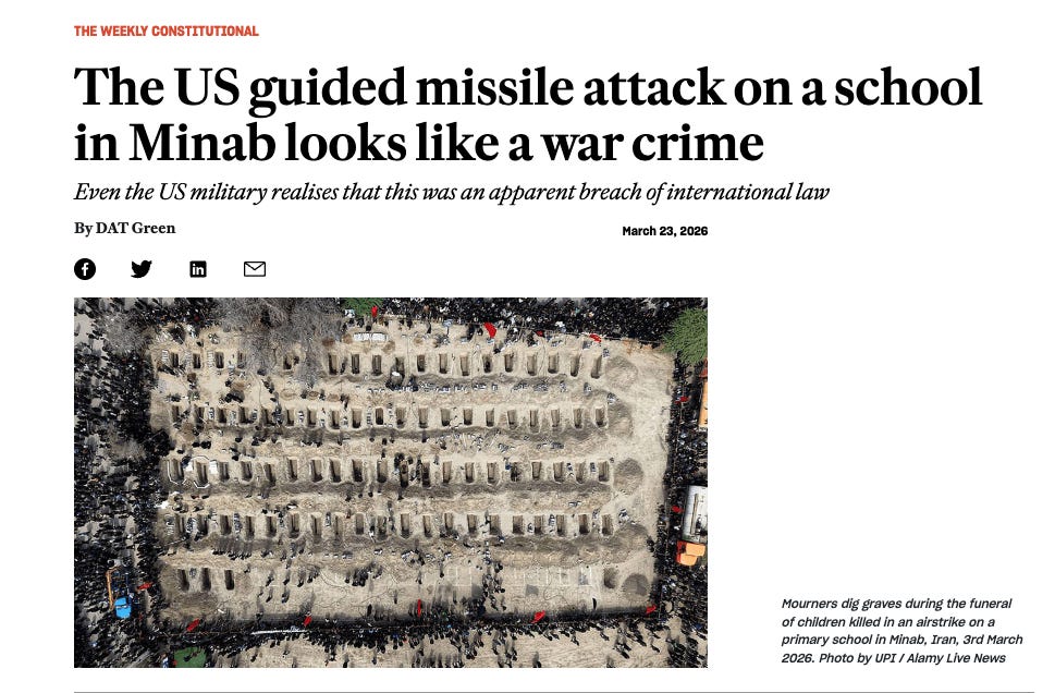 Why the United States attack on the school in Minab matters – The Empty ...