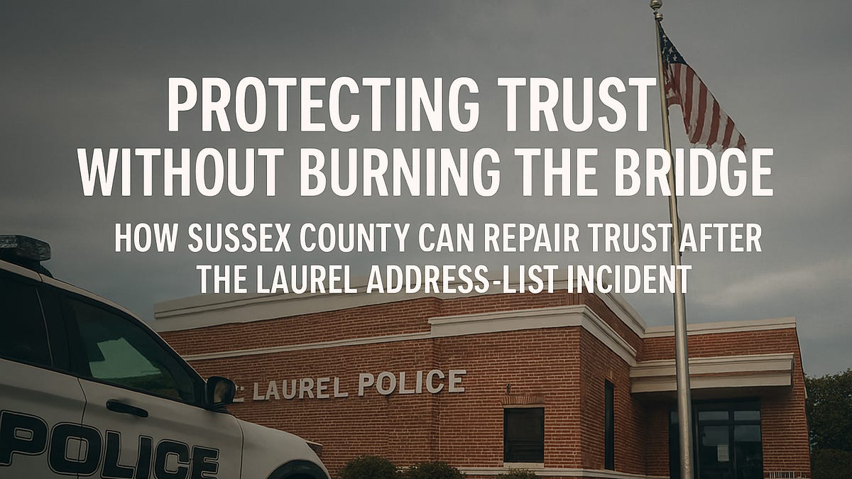 Protecting Trust Without Burning the Bridge: How Sussex County Moves ...