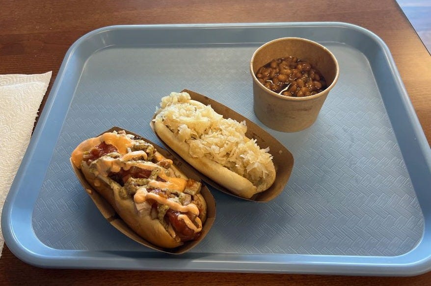 Wiener or weiner? No worries; Top Dog is open. Forget Norman Arey? No, no.