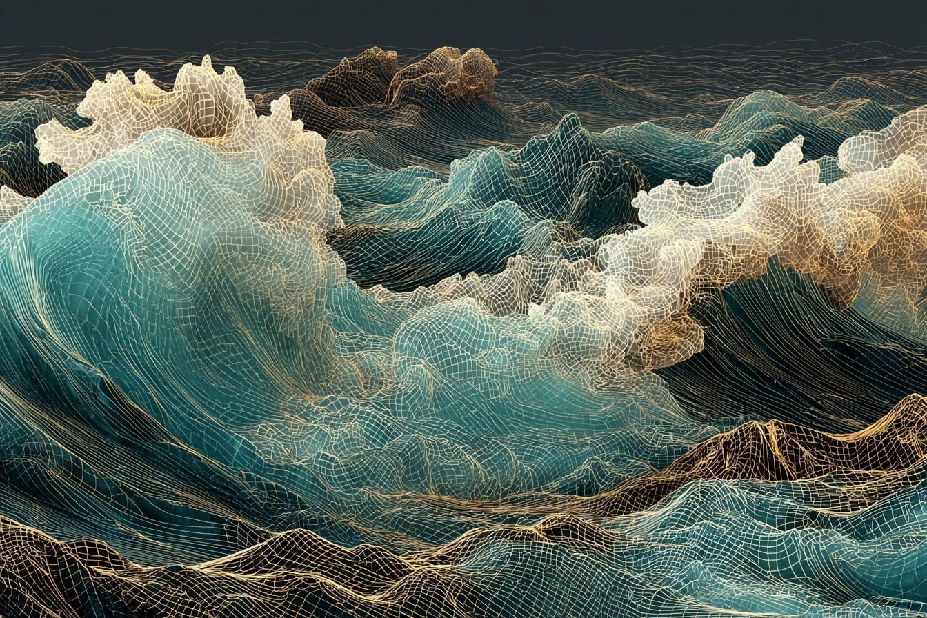 #891 Create Stunning Wireframe Landscape Art with AI