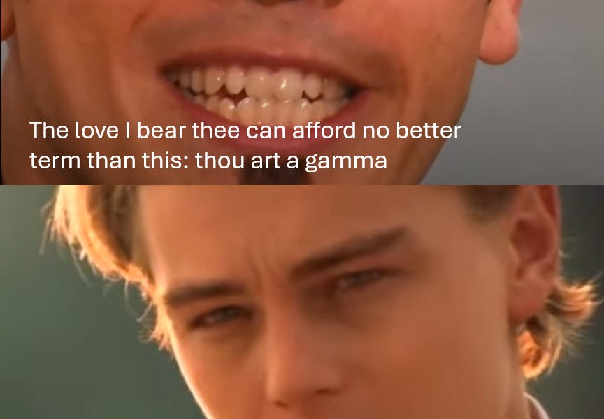 A Gamma Meme - by Vox Day - Sigma Game