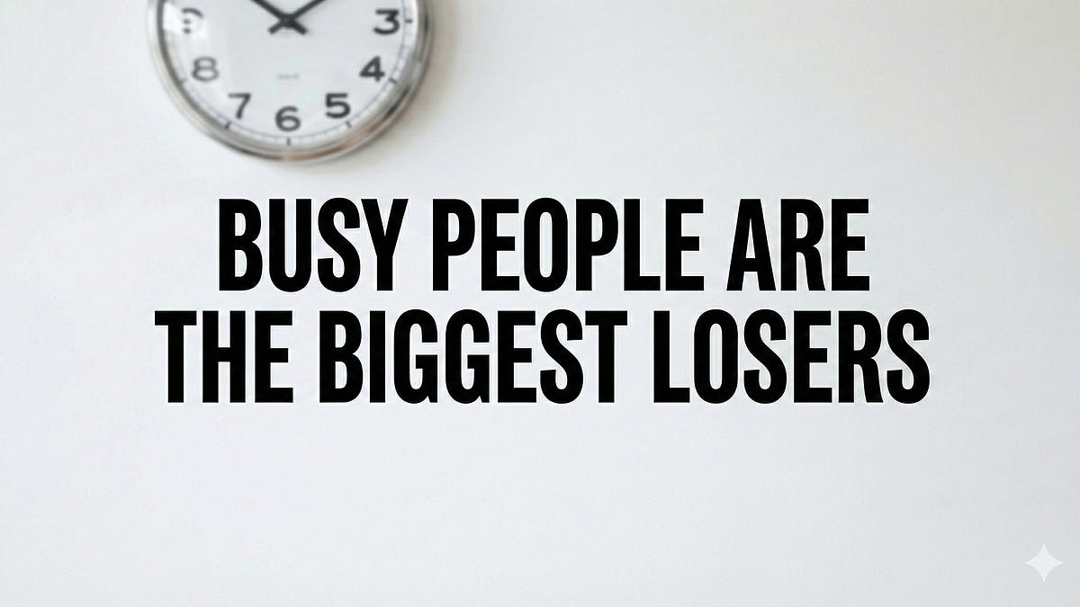 Busy people are the biggest losers. - by Armand Ruiz