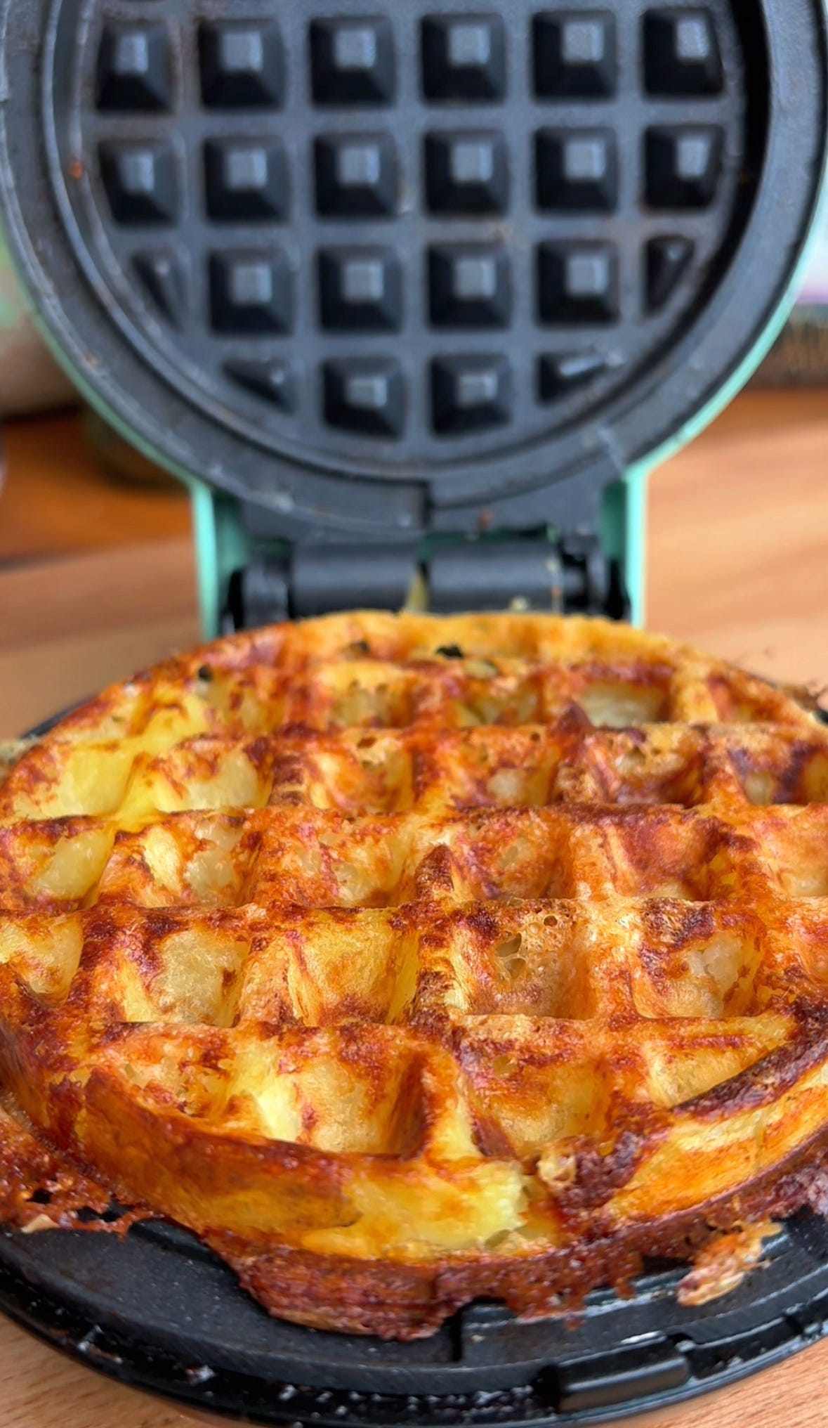 Chicken Parm Potato Breakfast Waffles - by Chef Josh Gale