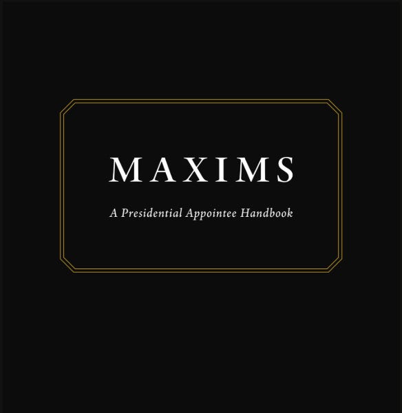 The Presidential Appointee Handbook