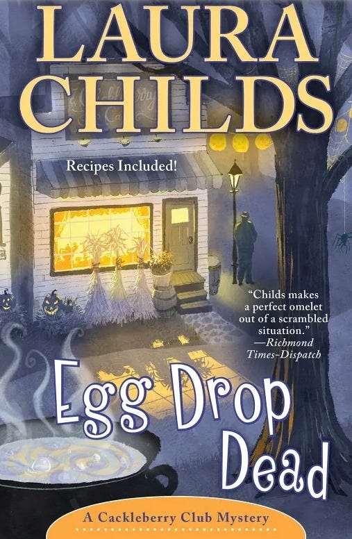 Retro Reading: Egg Drop Dead by Laura Childs