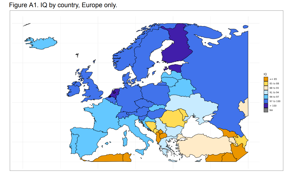 European IQ Differences: Deep Roots, Differental Fertility, or Brain Drain?