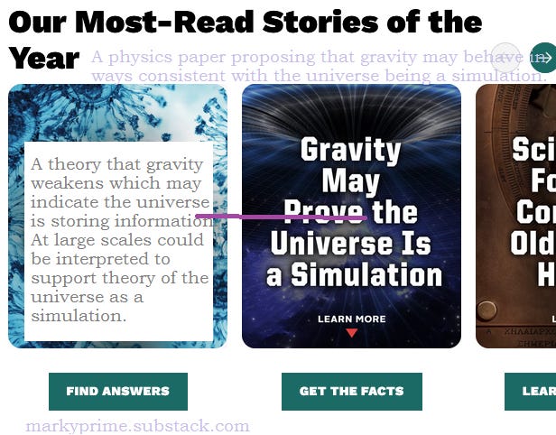 Hypothesis of universe simulation - by Marky Prime