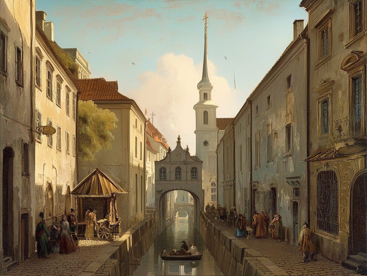 The Lost Canals of Vilnius - by Kazys Varnelis