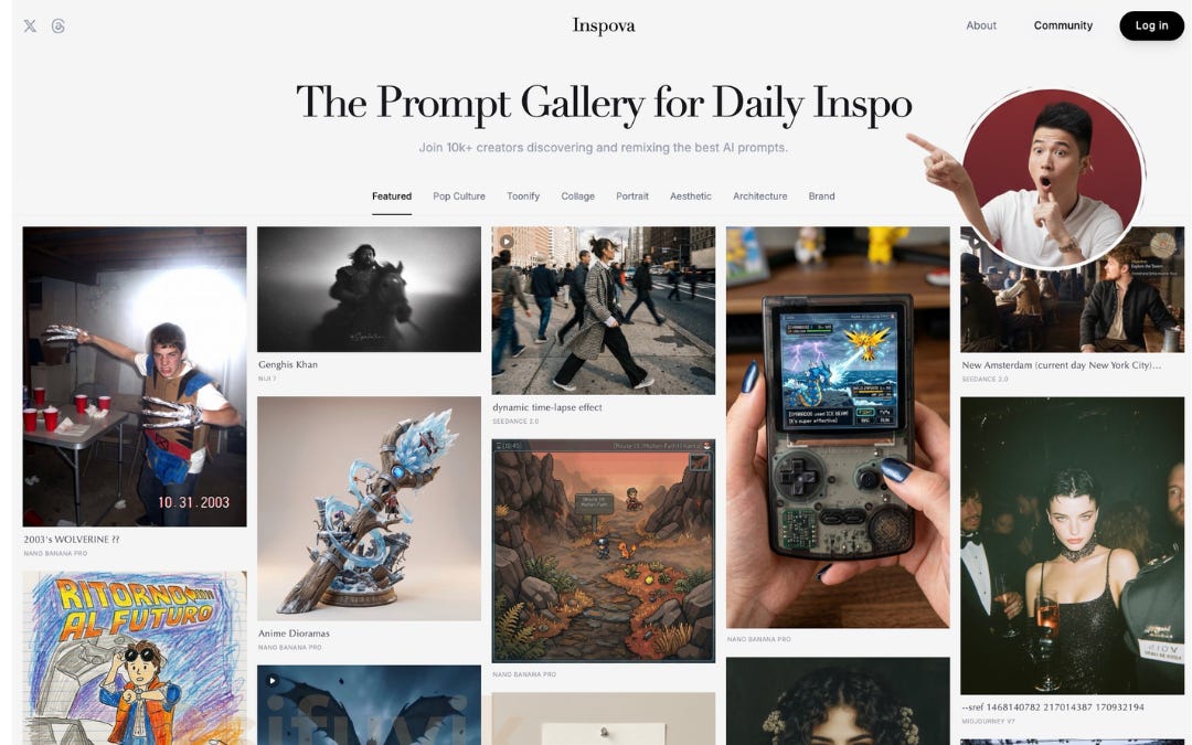 The Prompt Gallery for Daily Inspo (1500+ IMAGE PROMPTS)
