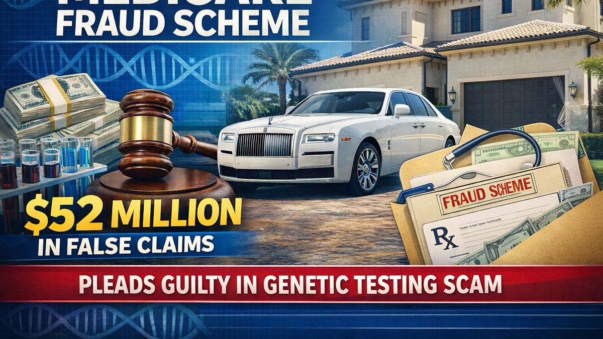 Florida Man Pleads Guilty in $52M Medicare Genetic Testing Fraud Scheme