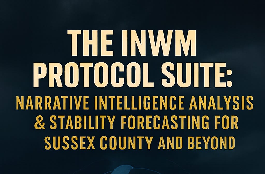 Narrative Intelligence Analysis & Stability Forecasting for Sussex ...