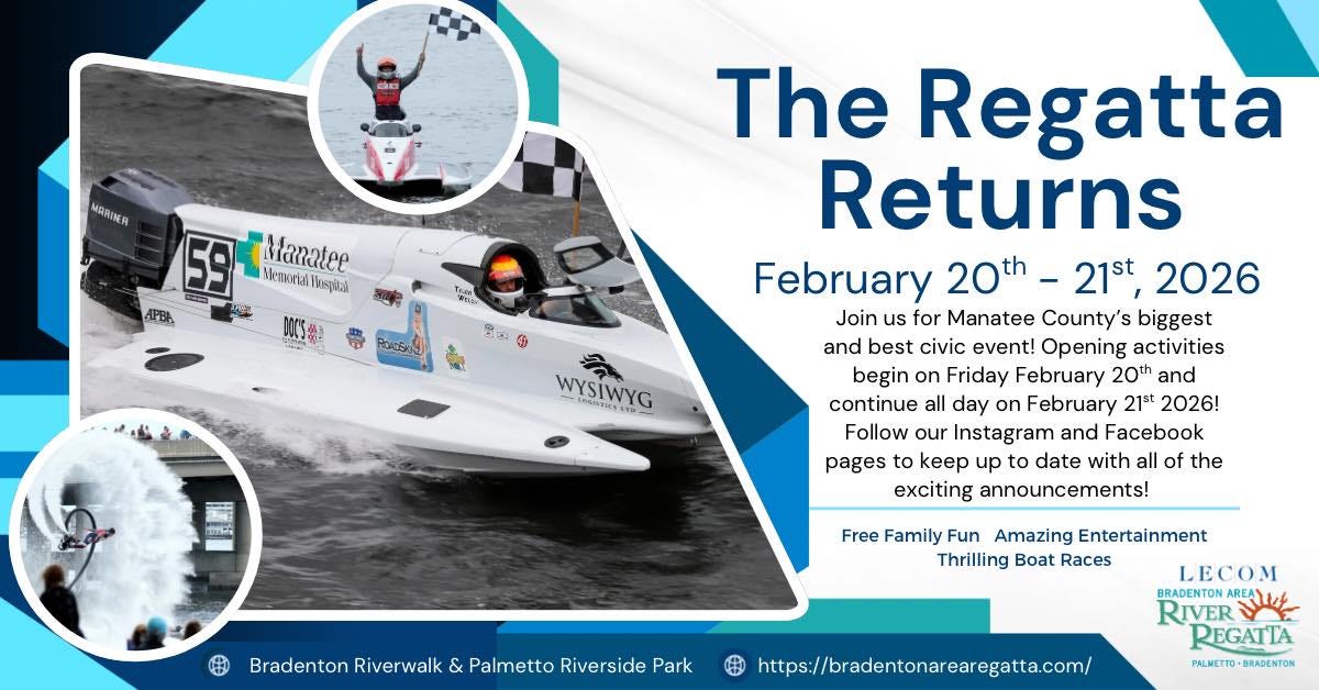 Bradenton Area River Regatta Returns to Riverwalk With Two Days of Free ...