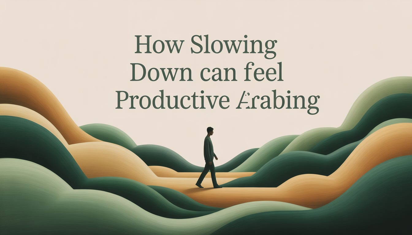 How Slowing Down Can Feel Productive Again