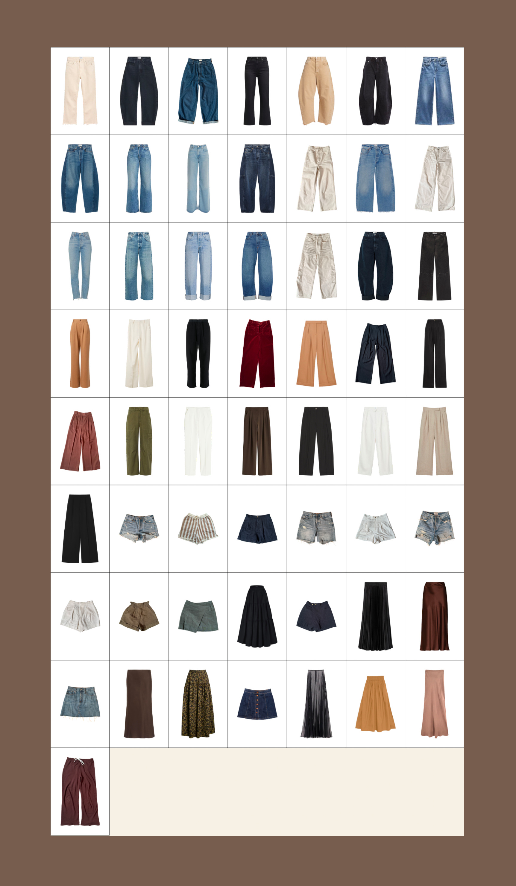 My 2025 Wardrobe Inventory - by Natalie Borton