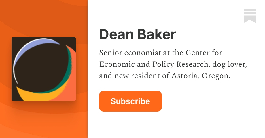 Dean Baker | Substack