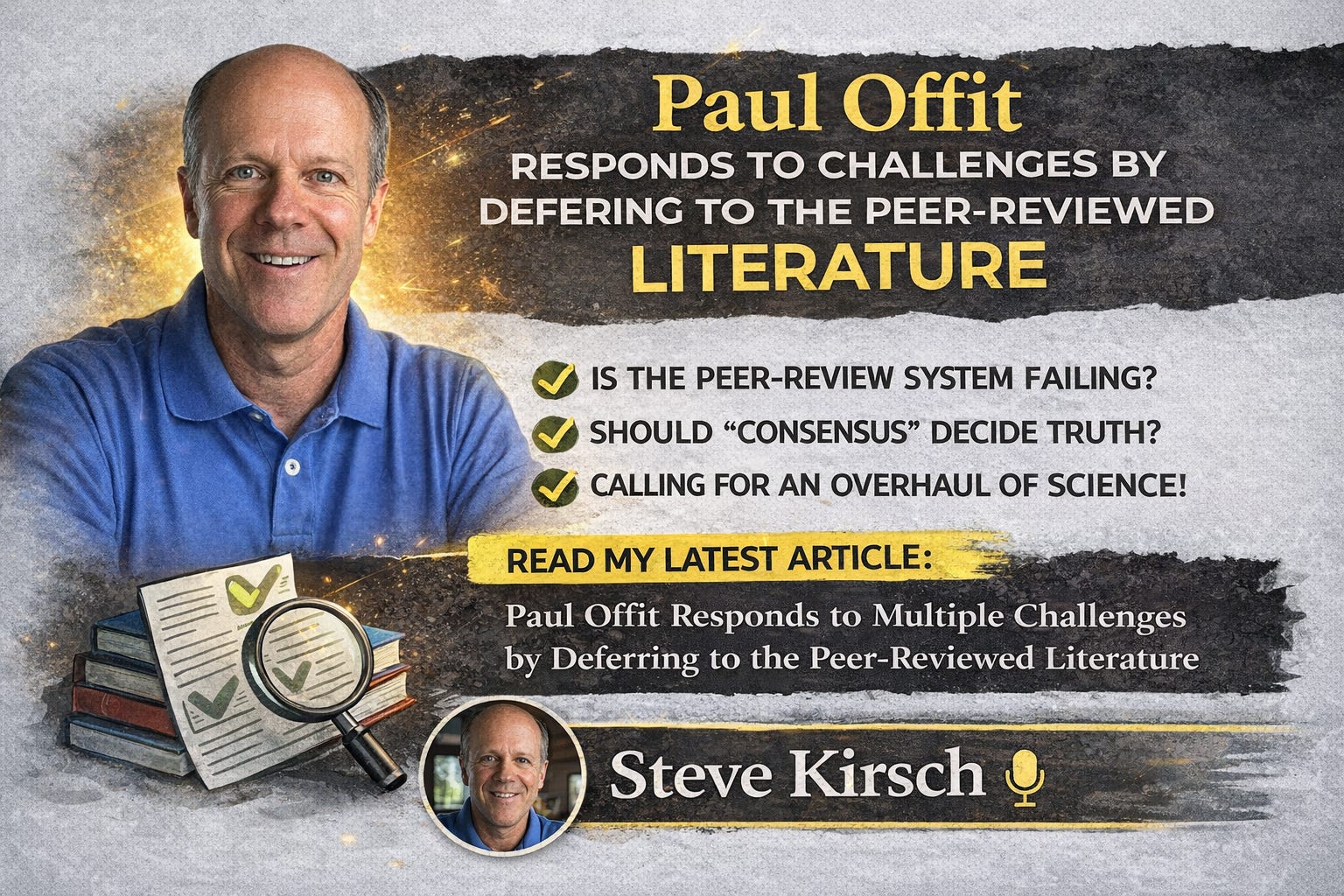 Paul Offit responds to multiple challenges by deferring to the peer ...