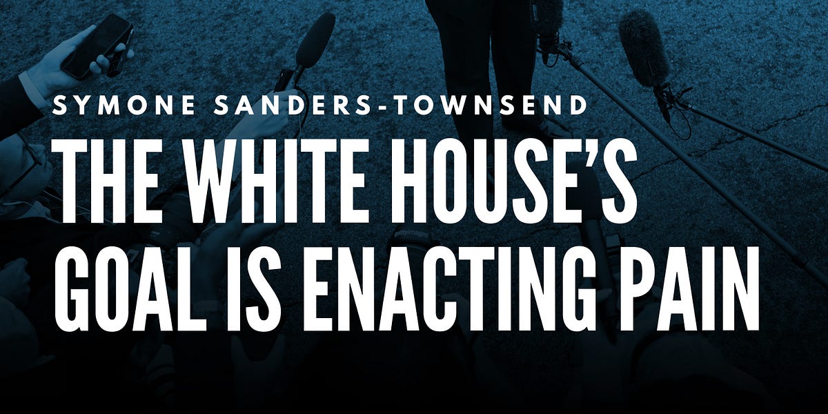 Symone Sanders-Townsend: The White House’s Goal Is Enacting Pain