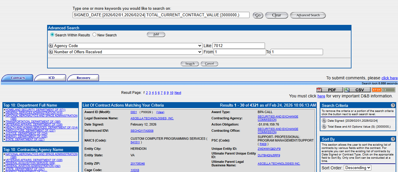 Rest In Peace, FPDS - Federal Contracting Snapshot