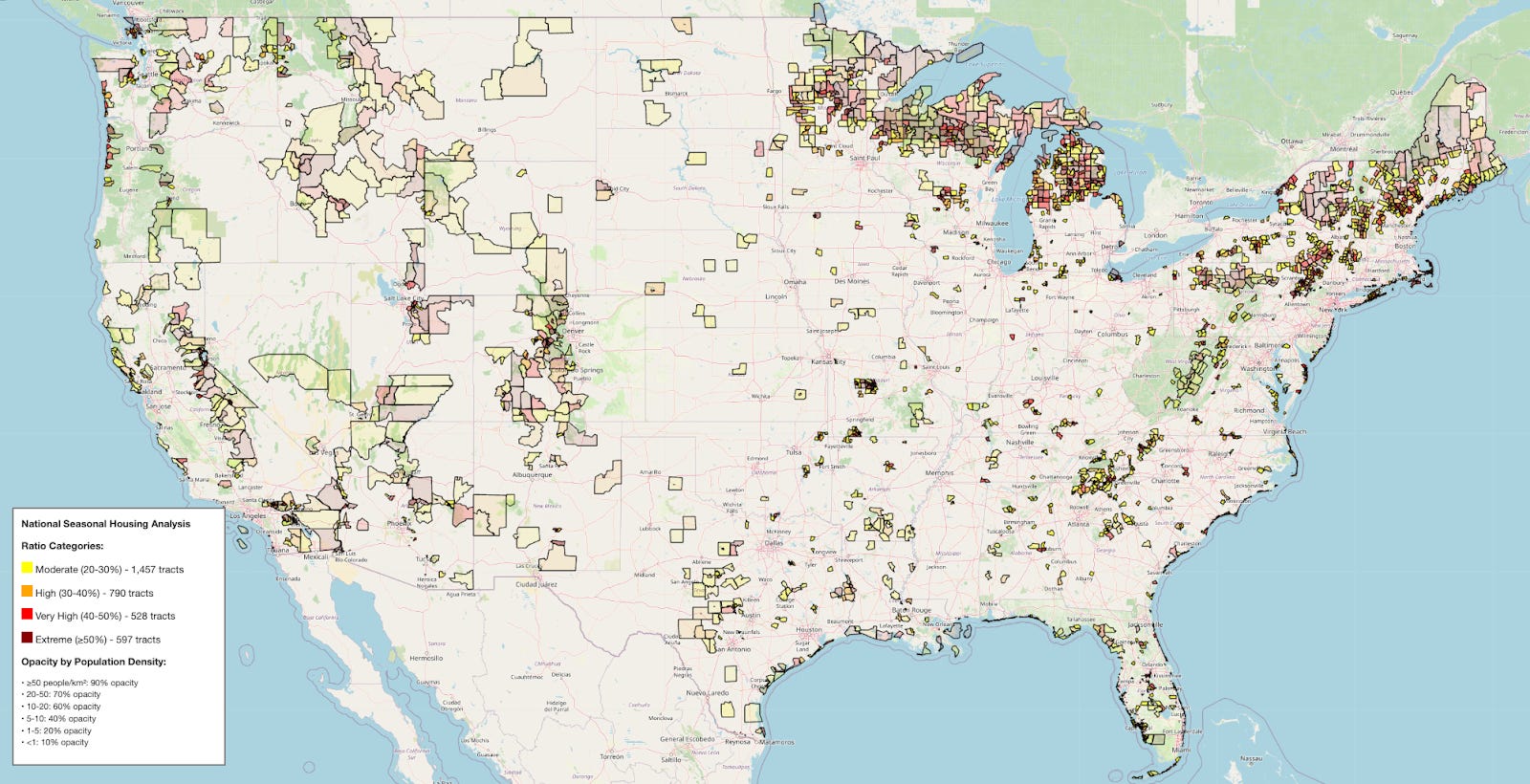 Where are Vacation Homes Located in the US?