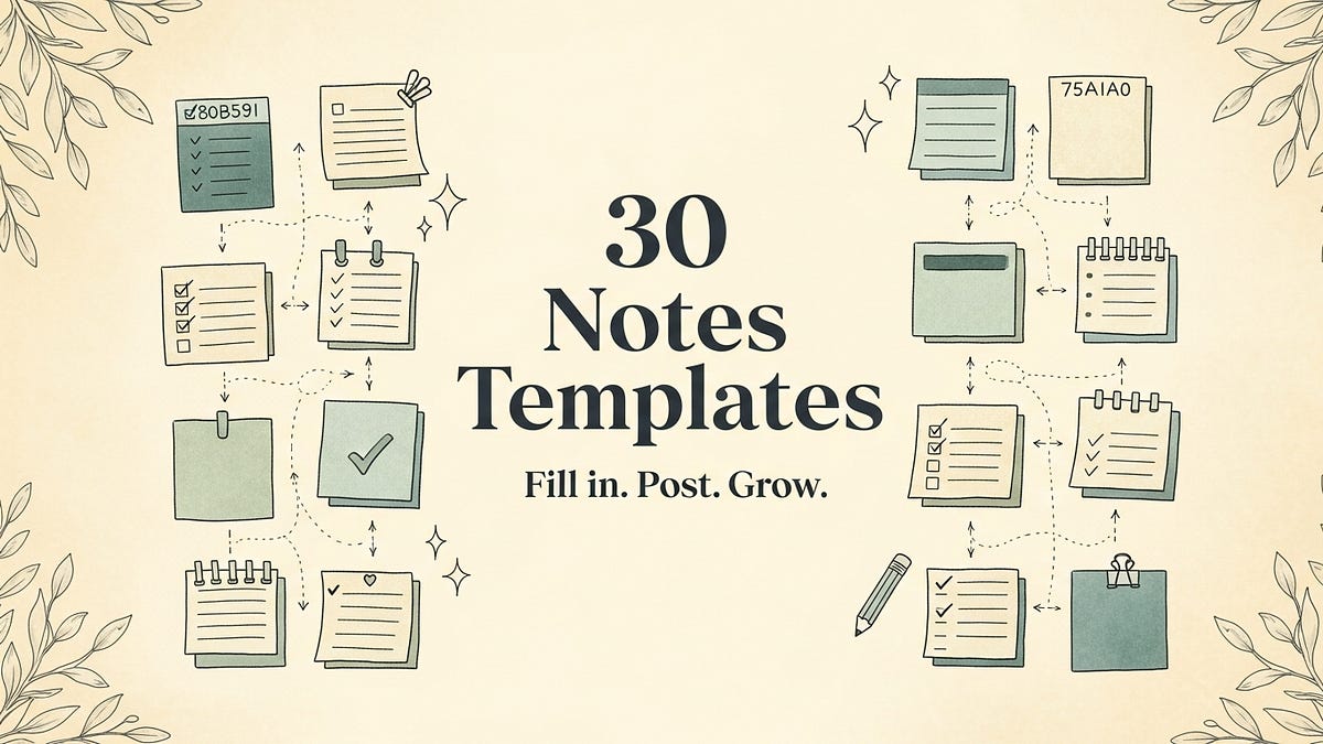 I Analyzed My 50 Best Notes. Here's the Formula + 30 Fill-in Templates ...