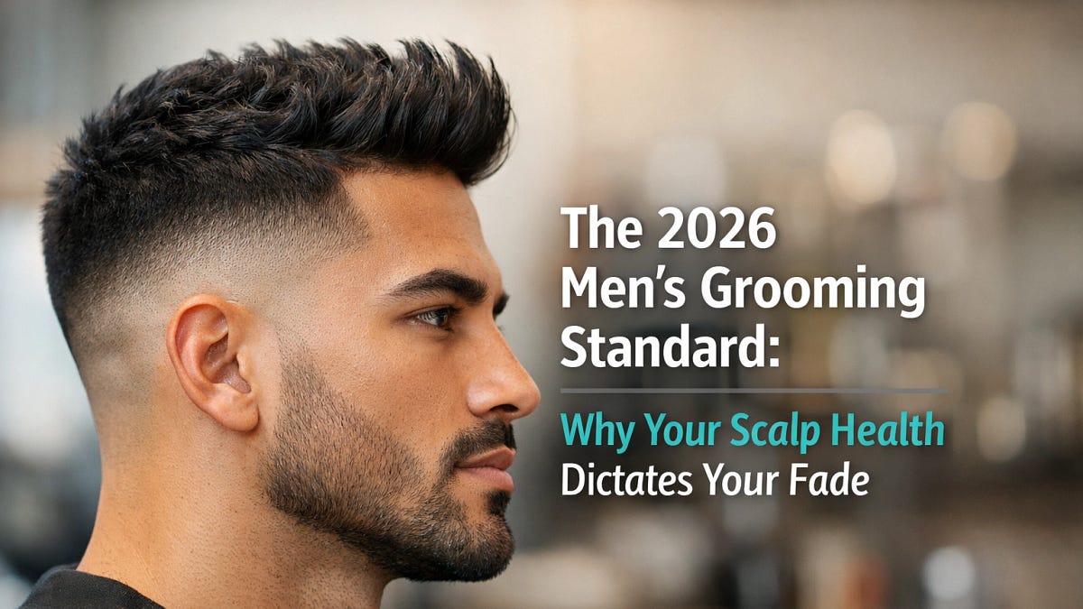 The 2026 Men’s Grooming Standard: Why Your Scalp Health Dictates Your Fade