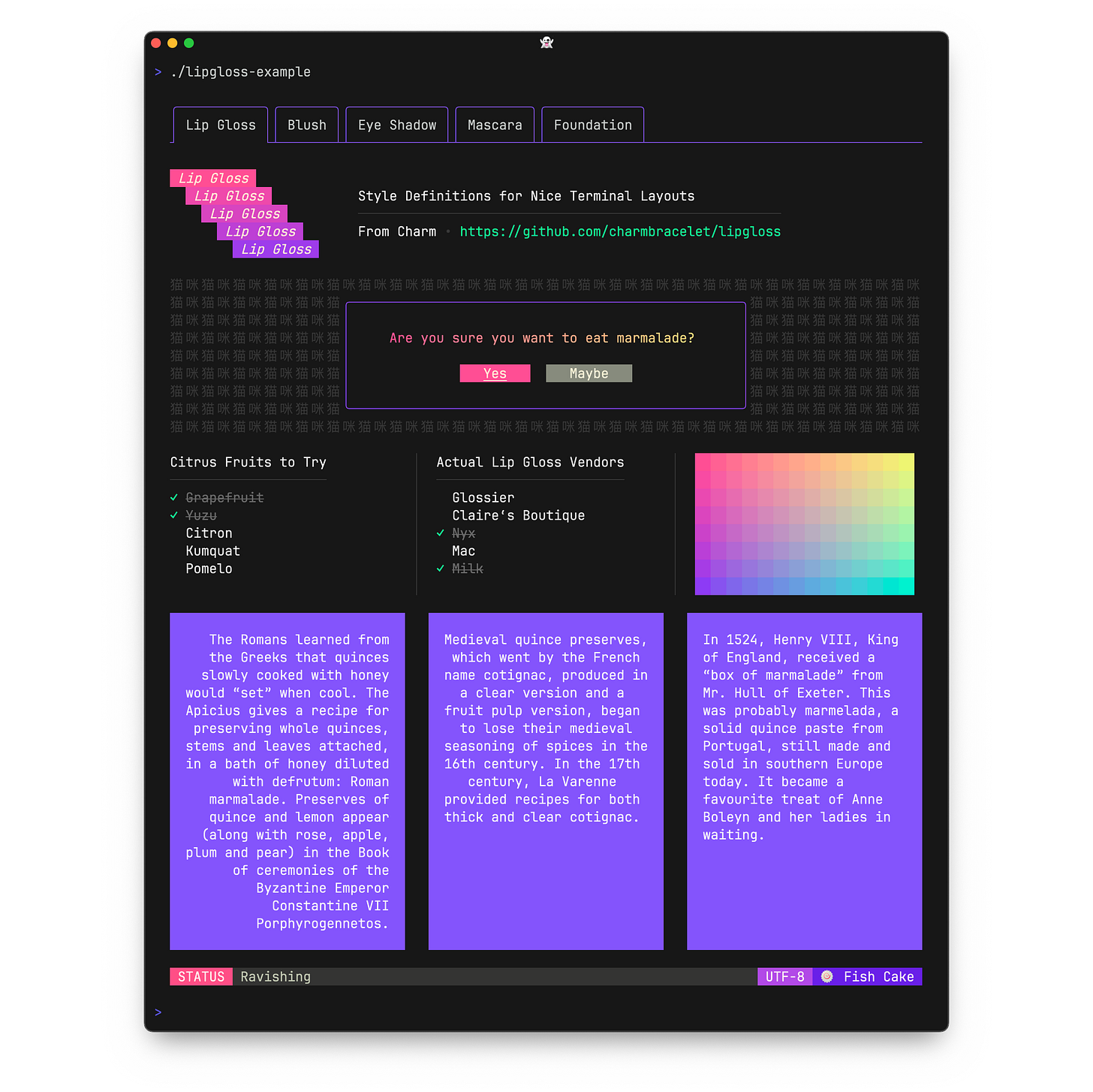 Developing a terminal UI in Go with Bubble Tea