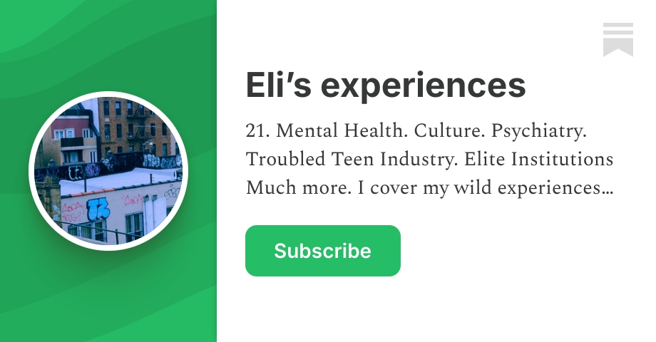 Eli’s experiences | Substack
