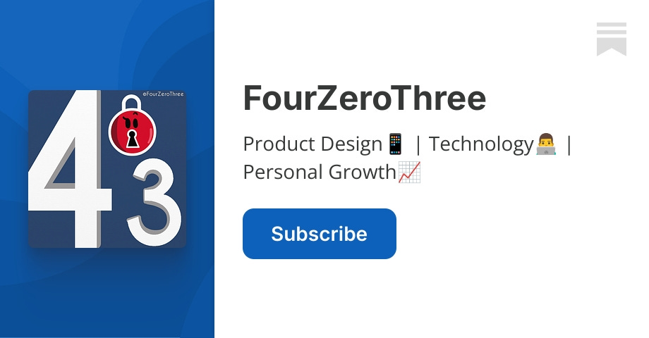 FourZeroThree | Sanketh Sharathkumar | Substack