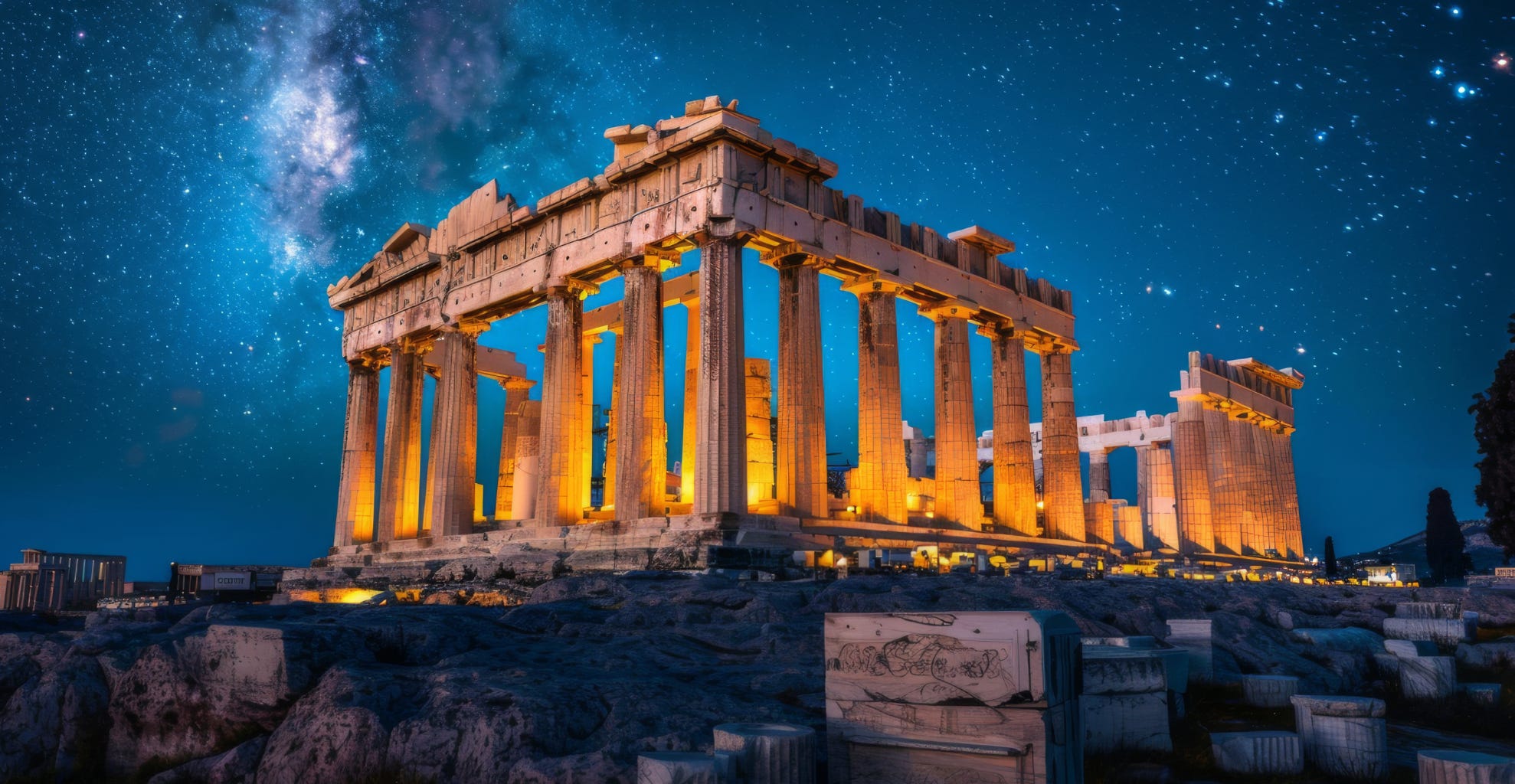 Our last dance at Parthenon Athens - by Thalia Toha